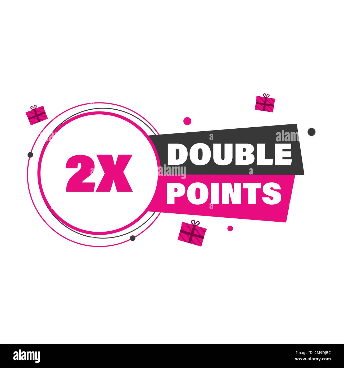 Double benefit from shopping. Promotional poster for social networks ...