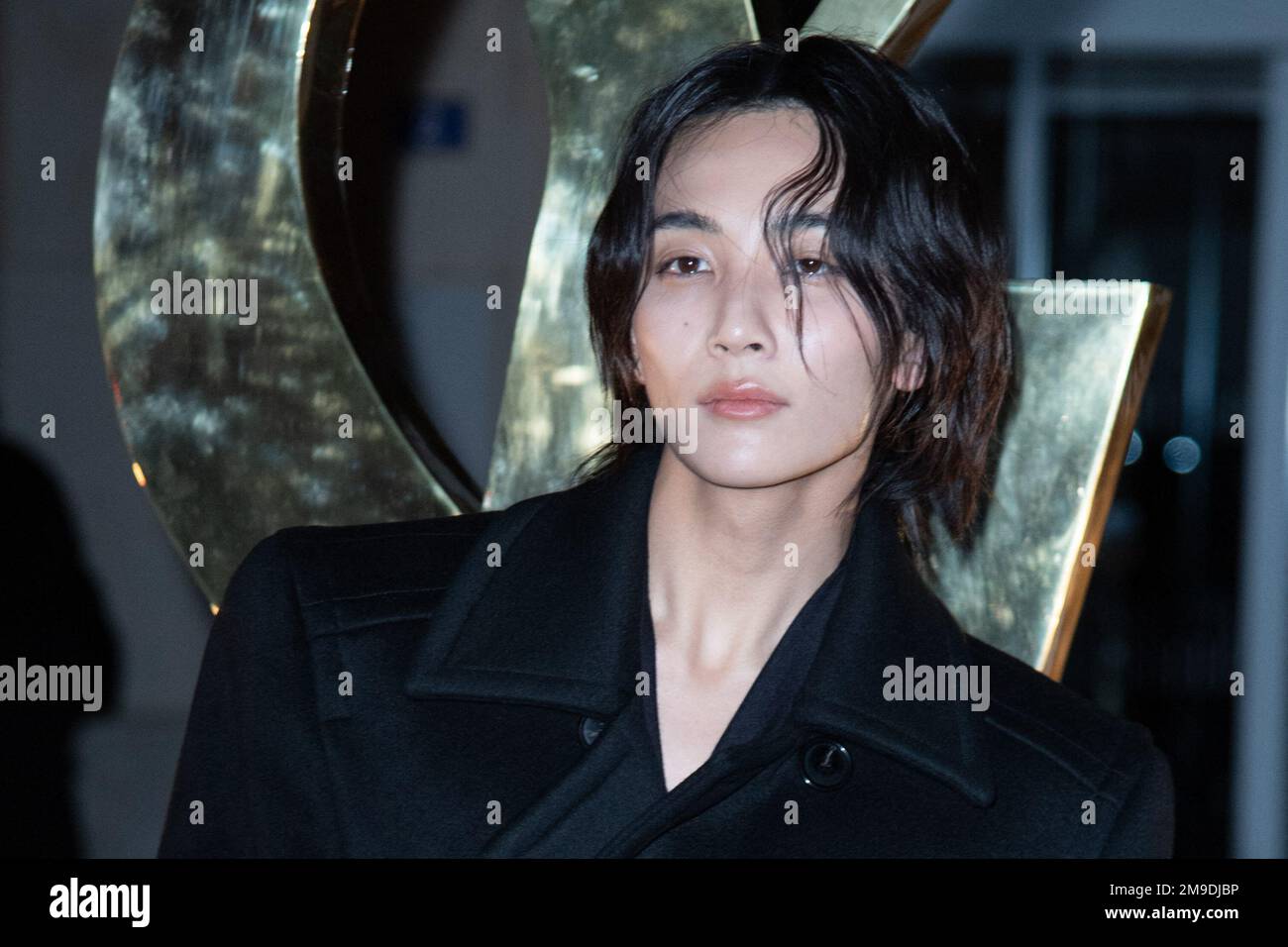 Jeong Han attending the Saint Laurent Menswear Fall-Winter 2023-2024 ...