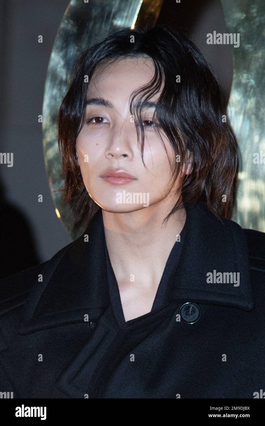 Jeong Han attending the Saint Laurent Menswear Fall-Winter 2023-2024 ...