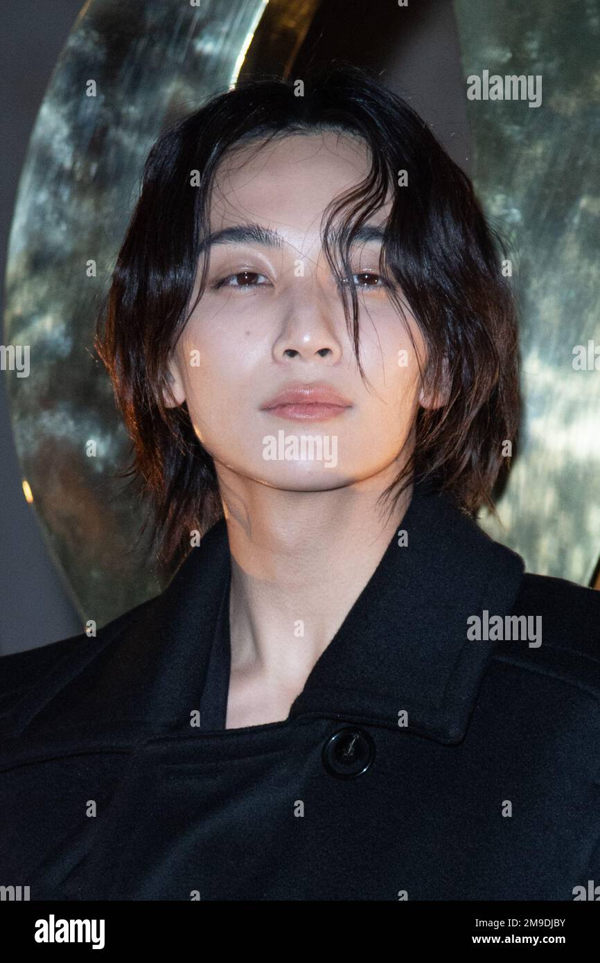 Jeong Han attending the Saint Laurent Menswear Fall-Winter 2023-2024 ...