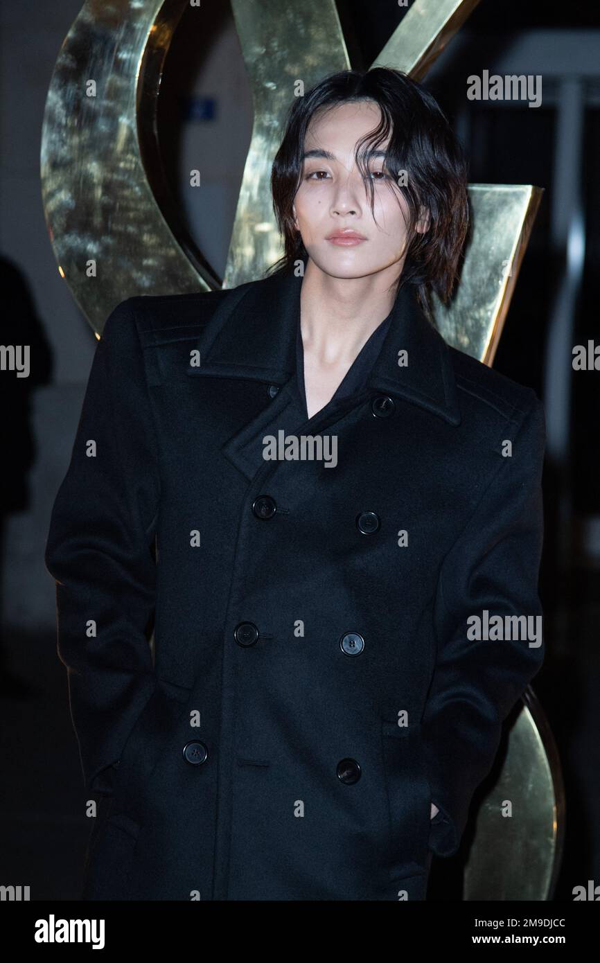 Paris, France. 17th Jan, 2023. Jeong Han attending the Saint Laurent ...