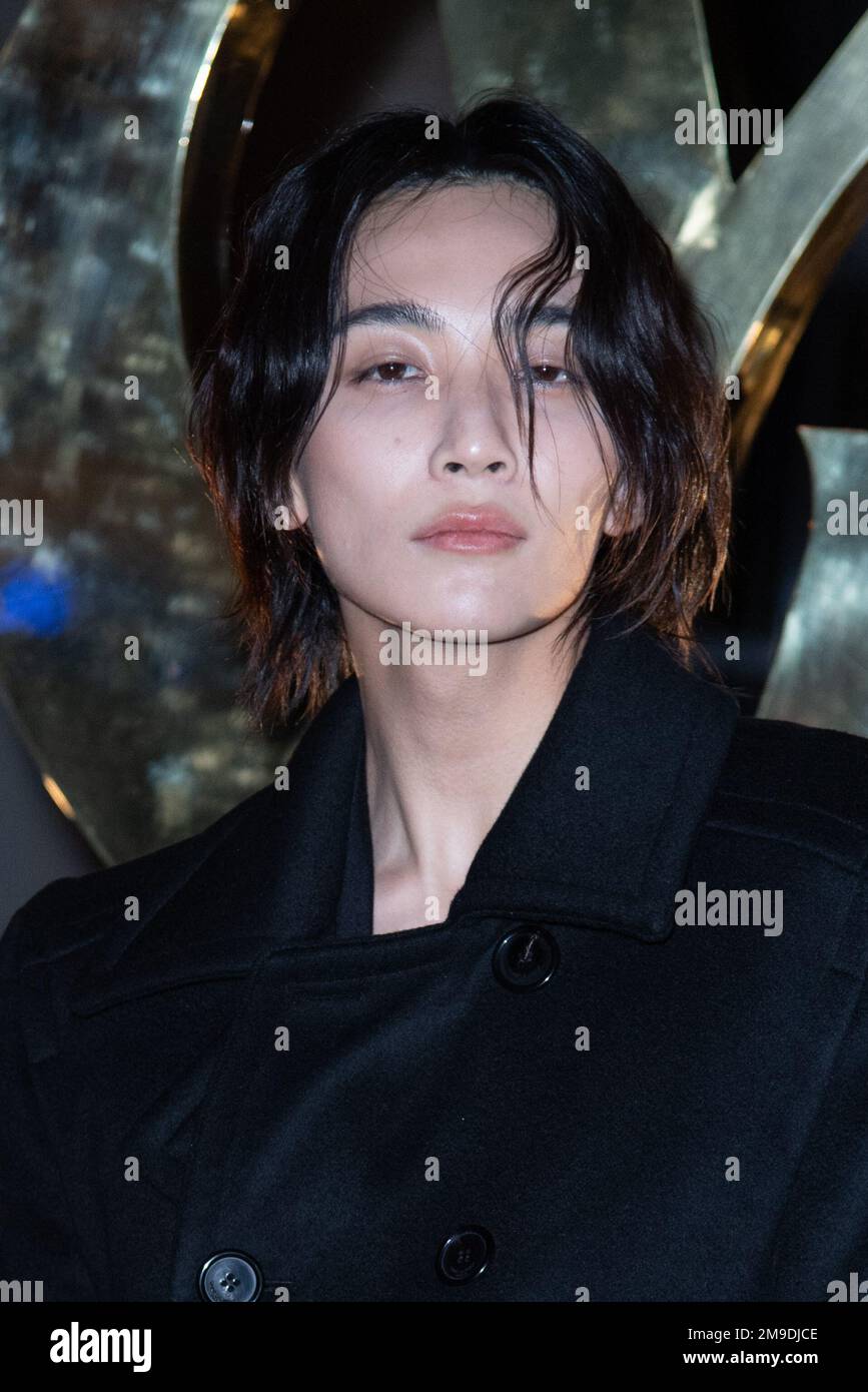 Jeong Han attending the Saint Laurent Menswear Fall-Winter 2023-2024 ...