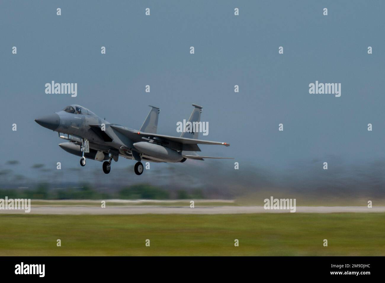 A U.S. Air Force F-15C Eagle assigned to the 123rd Fighter Squadron ...