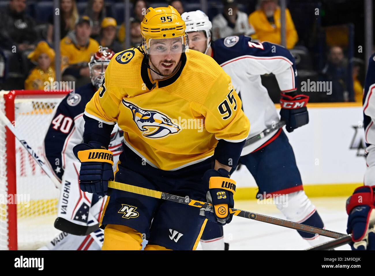 Nashville Predators center Matt Duchene (95) plays against the Columbus ...