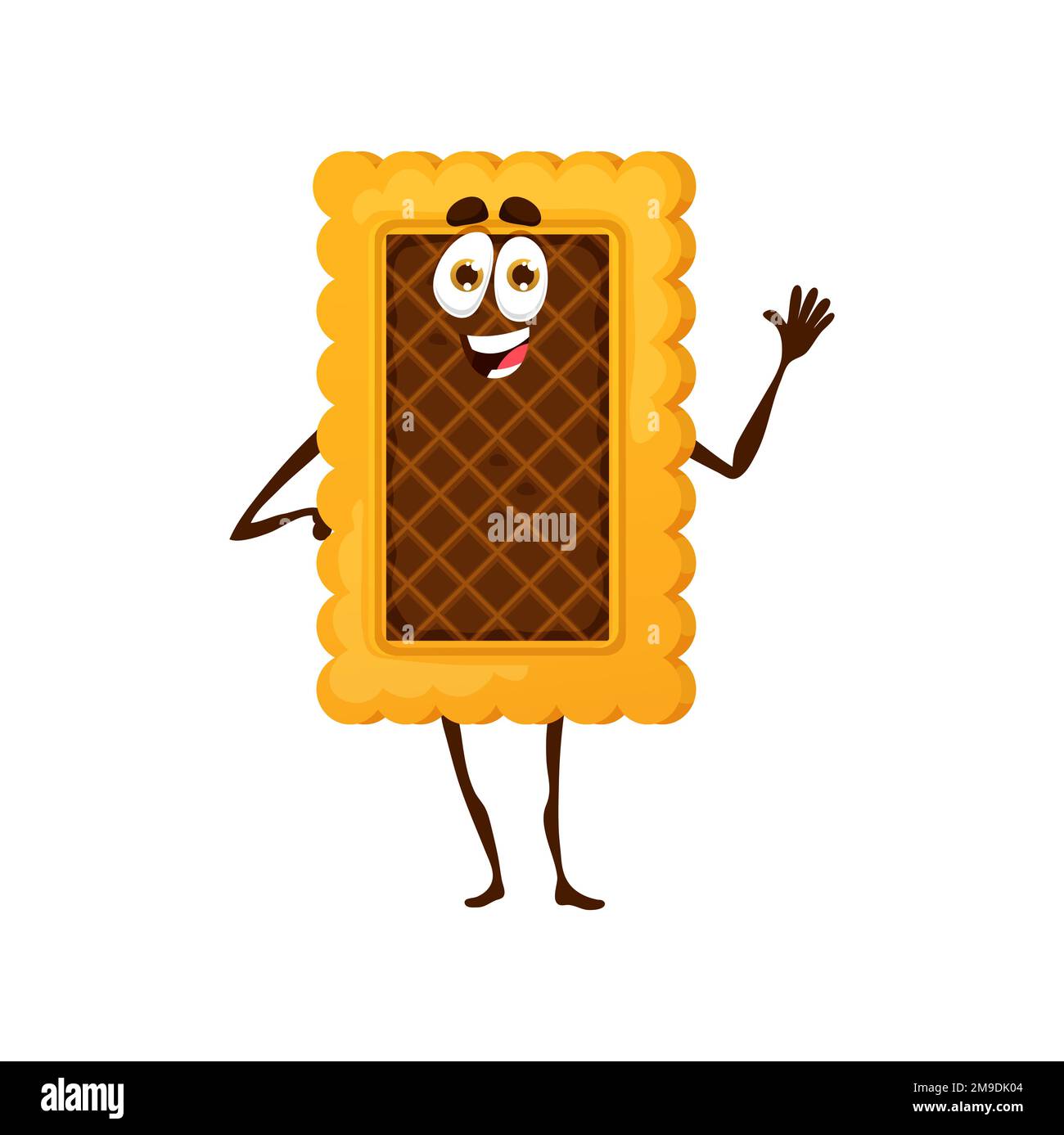 Cartoon cookie funny character. Vector pastry dessert personage with ...