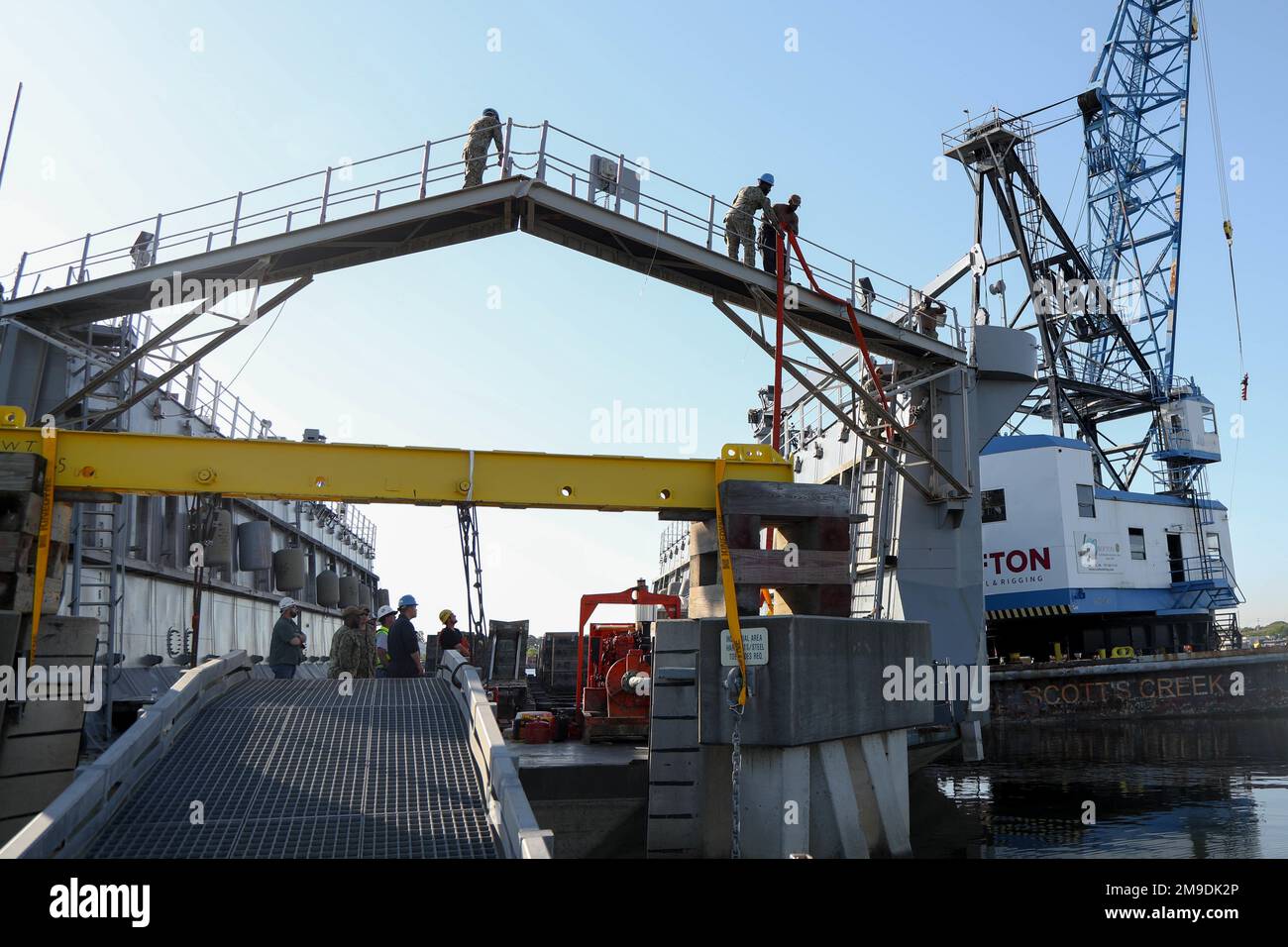 NORFOLK, Va. (May 17, 2021) The Navy’s oldest floating dry-dock, the ...