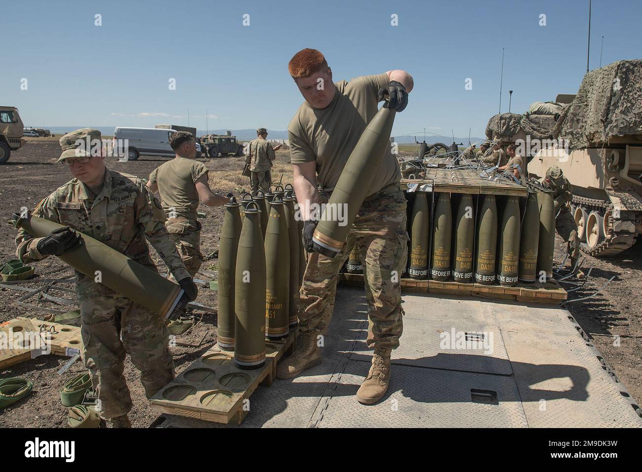 Arriving at their base camp, soldiers from the 148th field Artillery ...