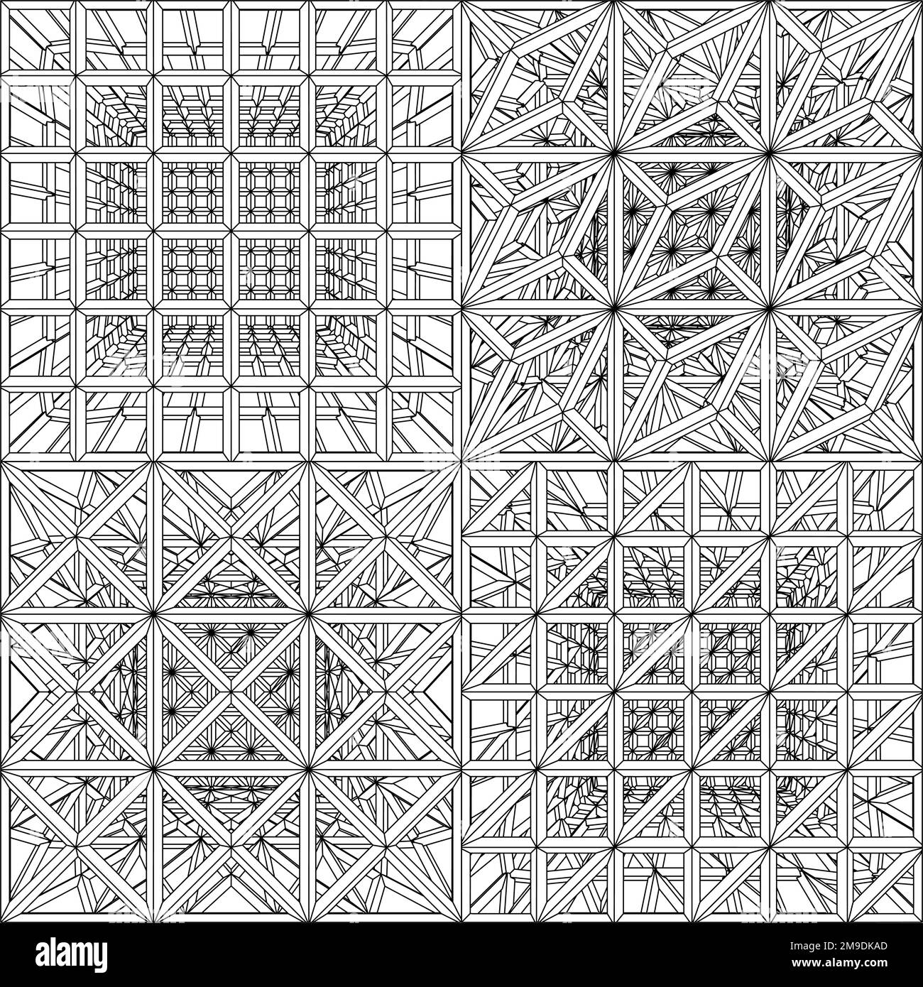Abstract Construction Structure Vector. Illustration Isolated On White ...