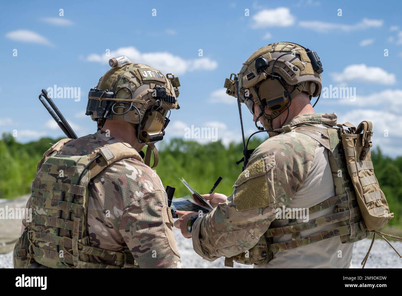 Tactical air control party Airmen with the 113th Air Support Operations ...