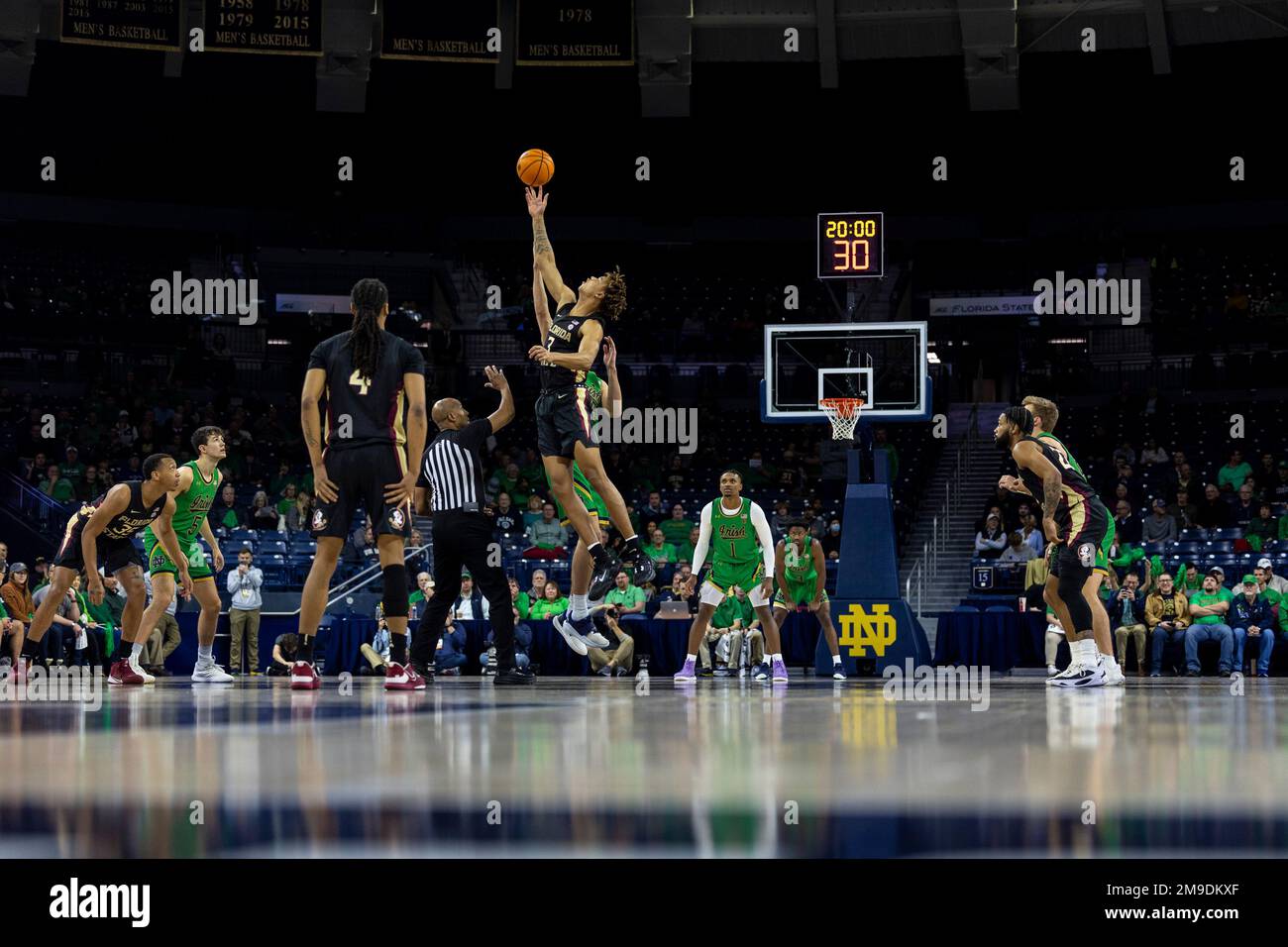 South Bend, Indiana, USA. 17th Jan, 2023. Florida State forward Cameron ...