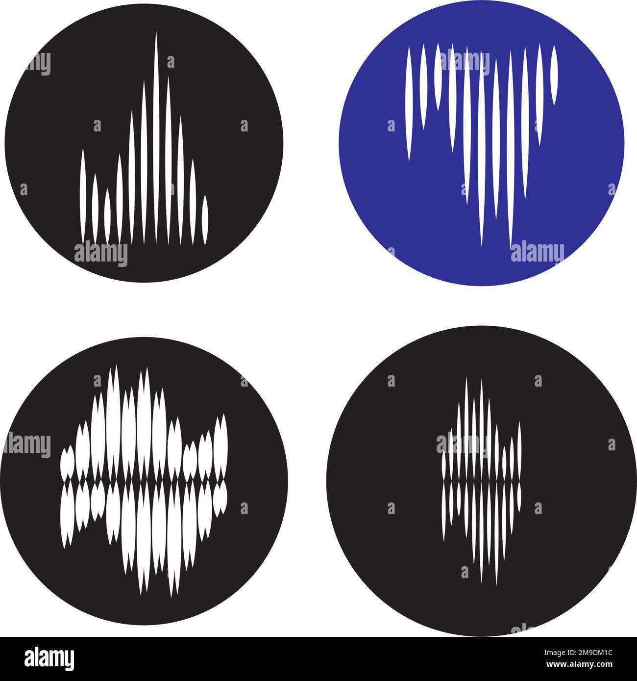 sound wave music logo vector template Stock Vector Image & Art - Alamy