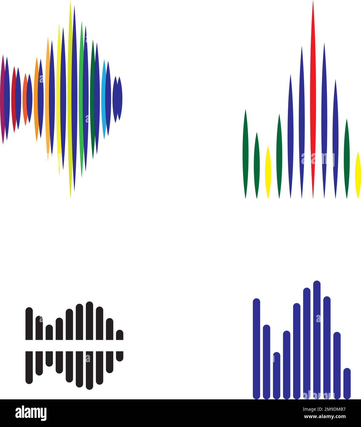 sound wave logo vektor template Stock Vector Image & Art - Alamy
