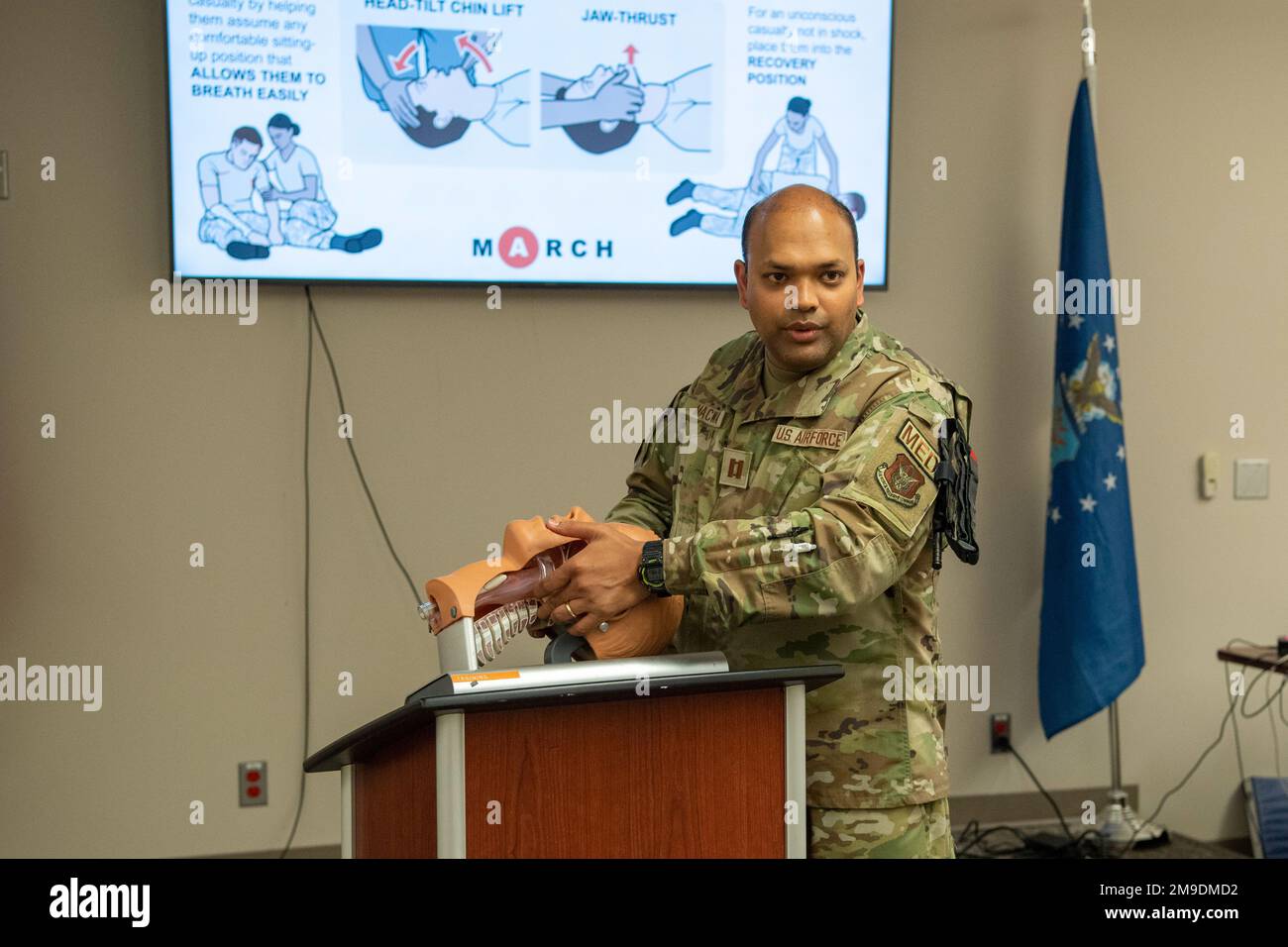 U.S. Air Force Capt. Burty V. Macwan, 514th Aeromedical Staging ...