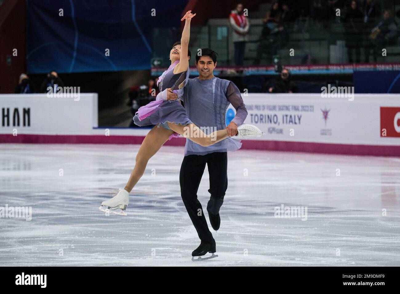 (L-R) Emily Chan and Spencer Akira Howe (USA) perform during the Senior ...