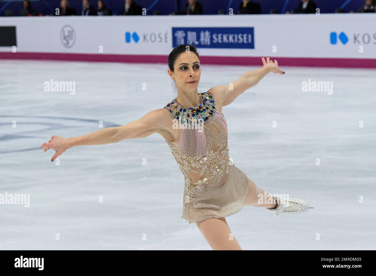 Deanna Stellato-Dudek CAN) performs during the Senior Pairs Free ...
