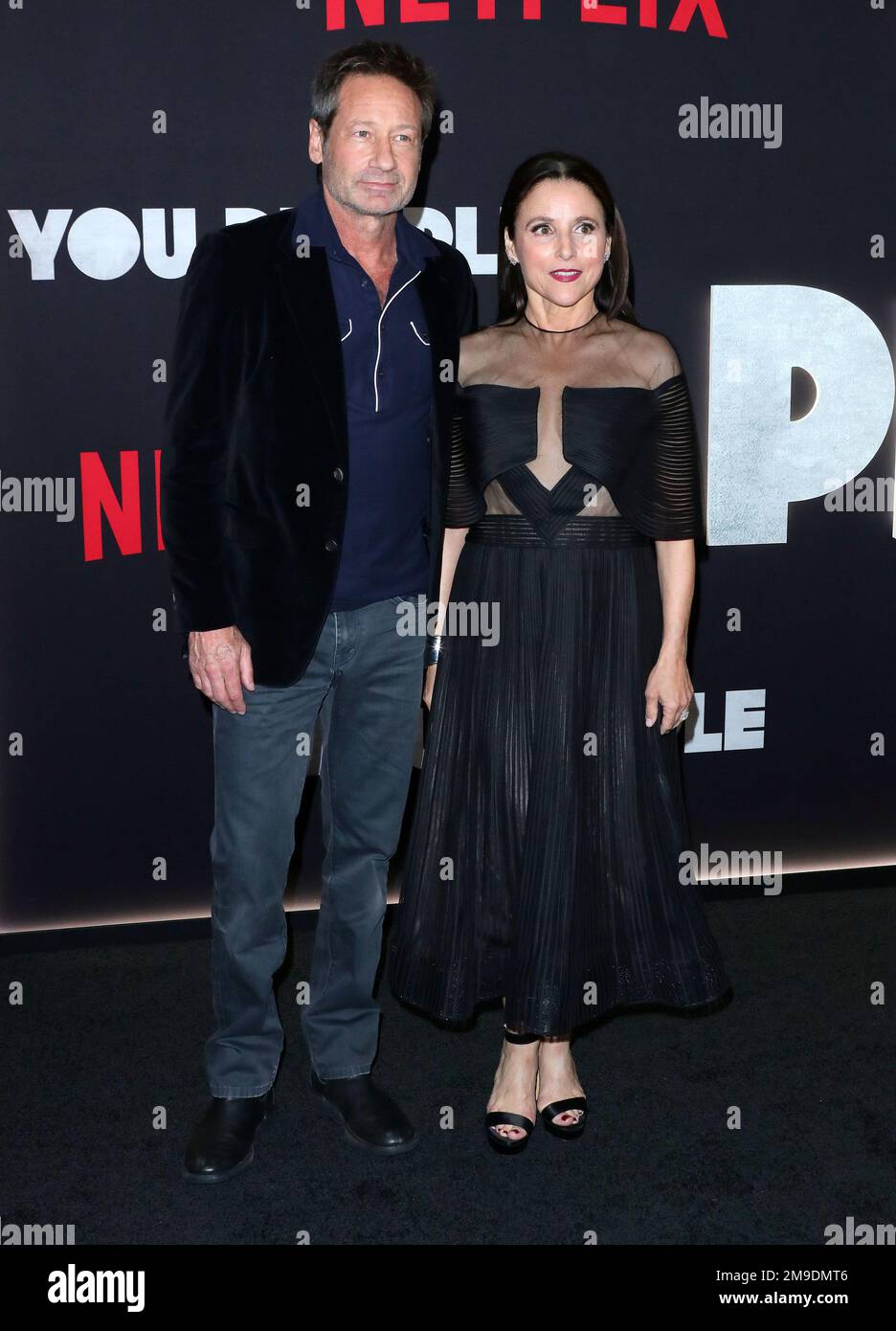 David Duchovny, Julia Louis-Dreyfus arrives at YOU PEOPLE Los Angeles ...