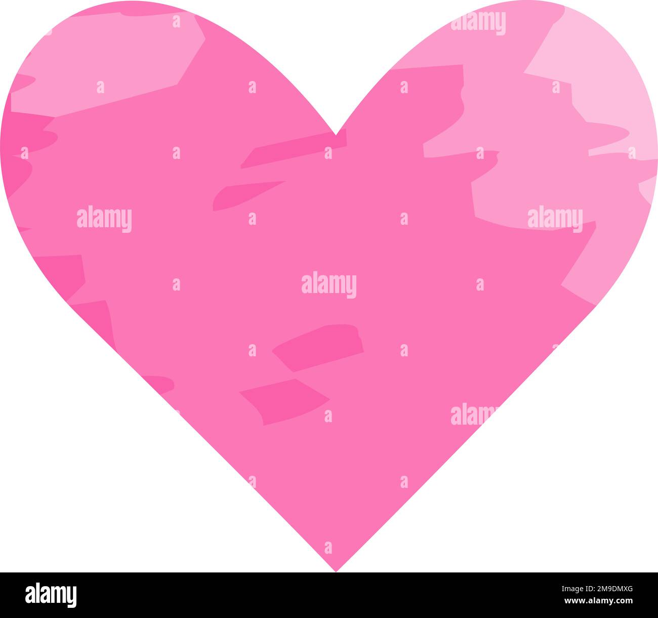 Abstract Heart for Valentines day in watercolor manner in trendy pale ...