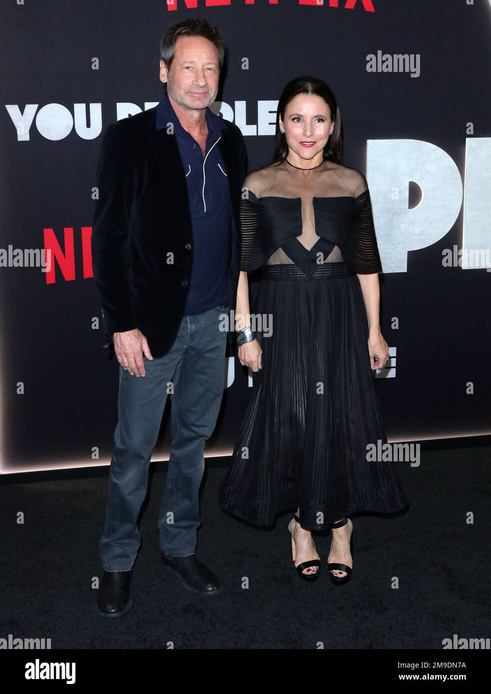 David Duchovny, Julia Louis-Dreyfus arrives at YOU PEOPLE Los Angeles ...