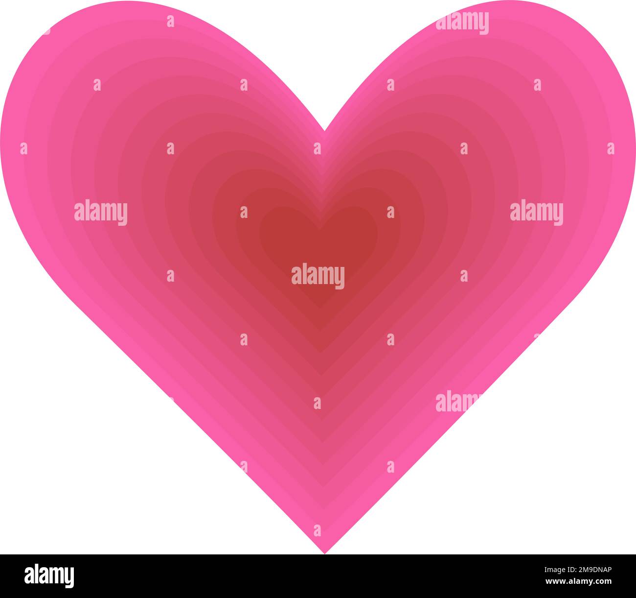 Abstract heart for Valentines day in corrugated paper style in trendy ...