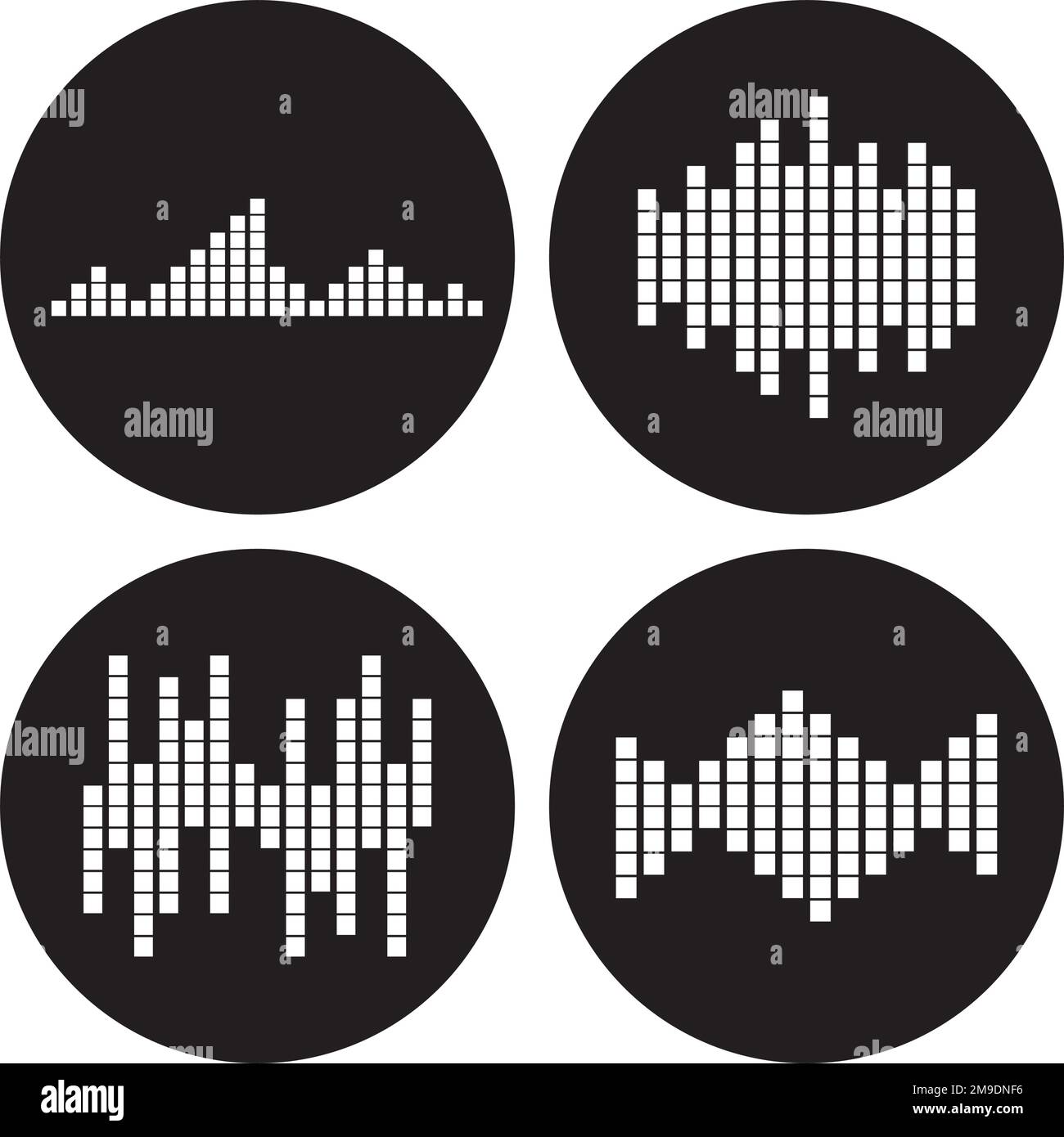 sound wave music logo vector illustration Stock Vector Image & Art - Alamy