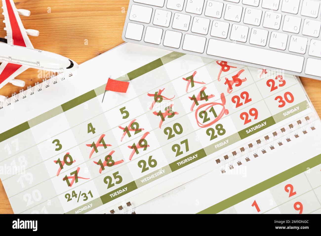 Calendar and reminders for business trip, travel and vacation. planner ...