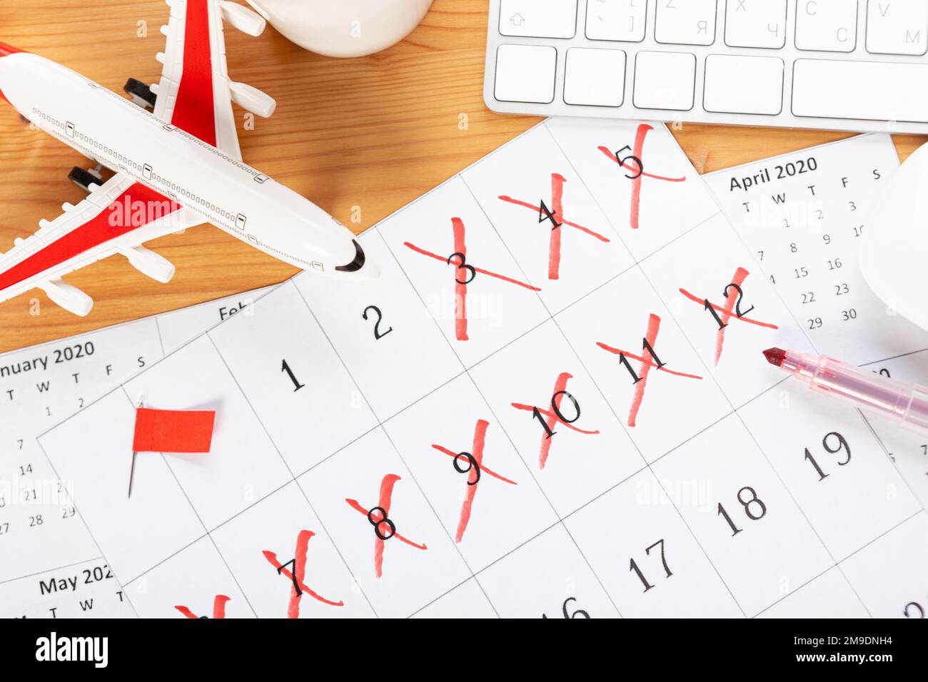 Calendar and reminders for business trip, travel and vacation. planner ...