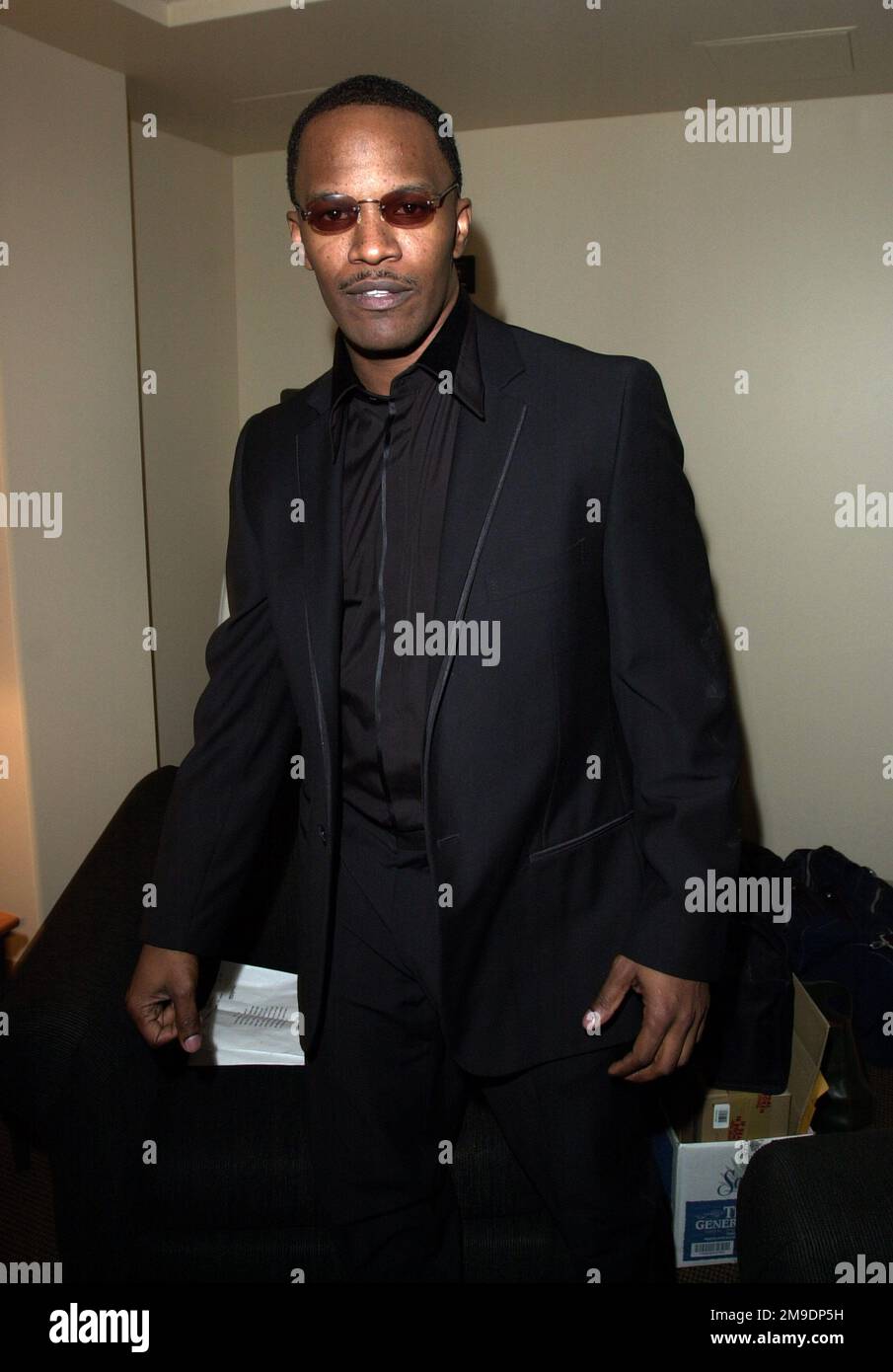 Jamie Foxx backstage at Muhammad Ali's 60th birthday celebration Credit ...