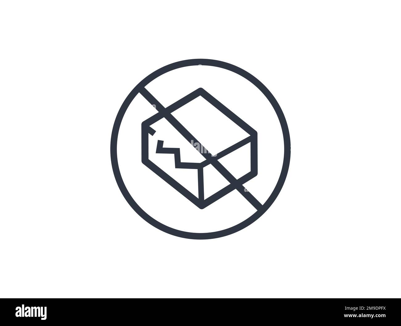 Symbol of Do not Use if the Package is Damaged Stock Vector Image & Art ...