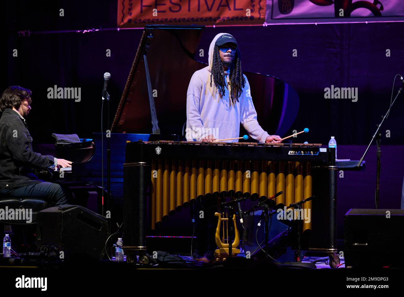 Joel Ross and “Good Vibes”, at the 65th Monterey Jazz Festival Stock ...