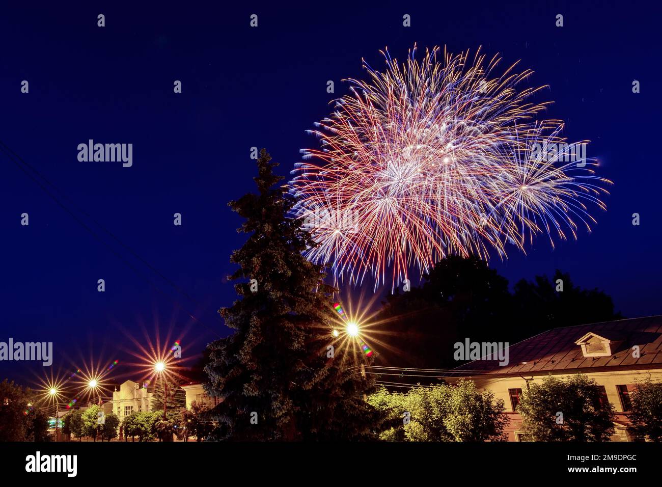 Beautiful bright flashes fireworks in hi-res stock photography and ...