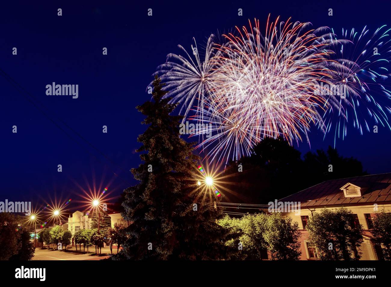 Beautiful bright flashes fireworks in hi-res stock photography and ...