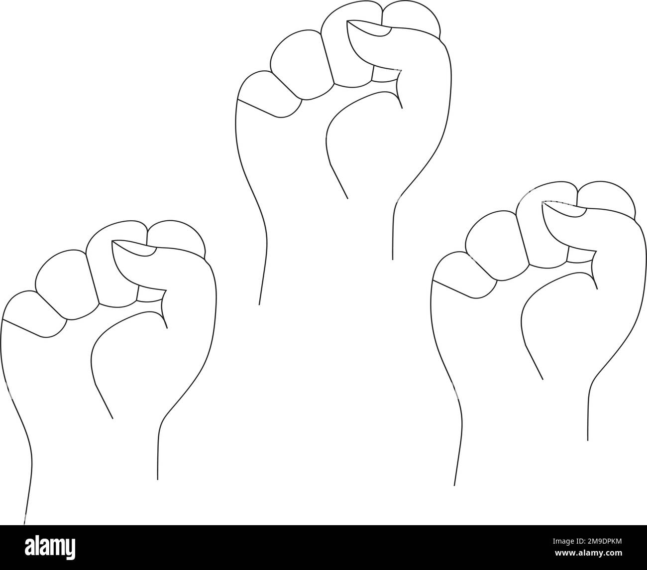 Hand punch fist line Cut Out Stock Images & Pictures - Alamy