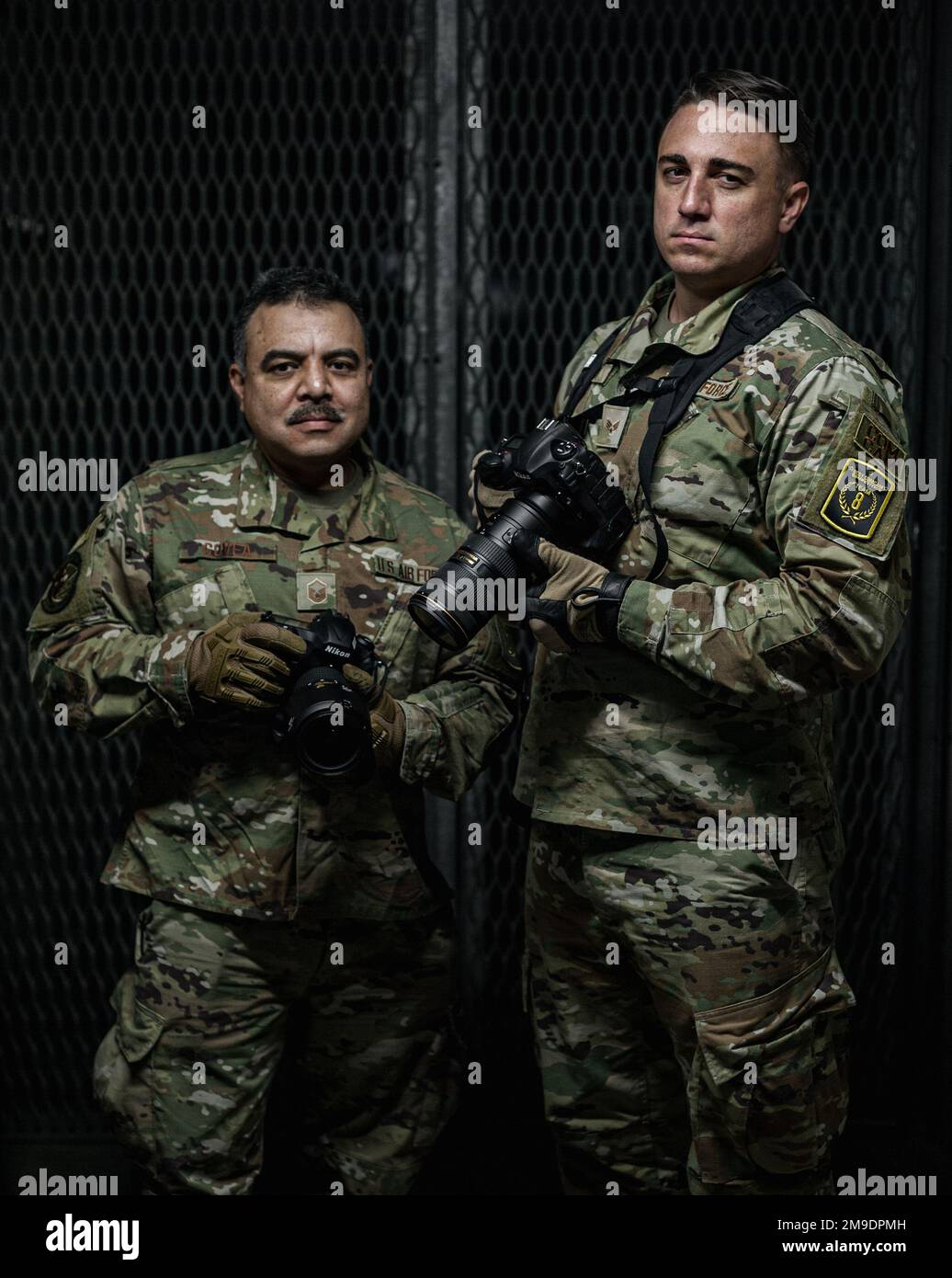 U.S. Air Force Master Sgt. Francisco Govea II and Senior Airman Jake ...
