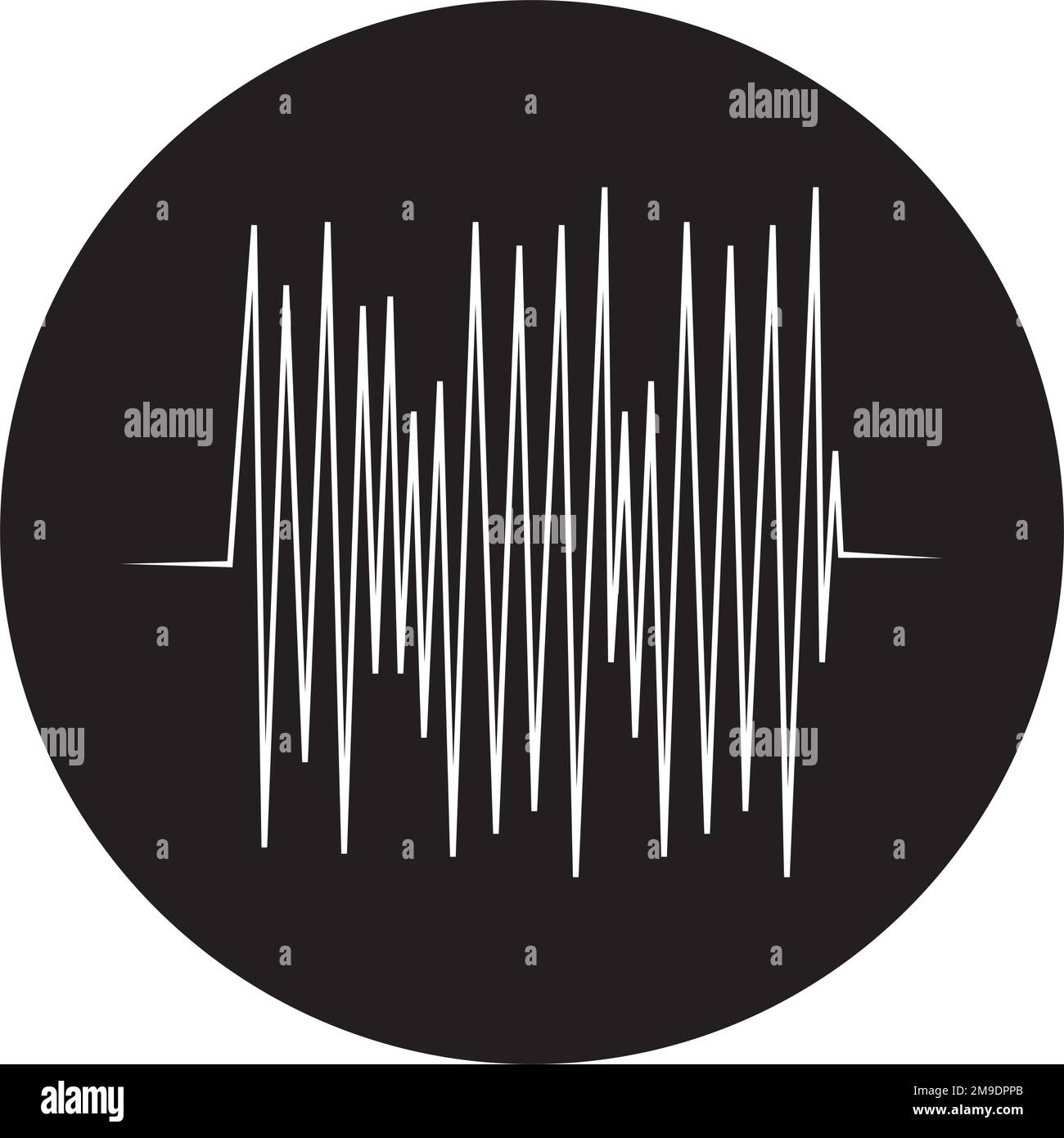 sound wave logo vector template Stock Vector Image & Art - Alamy