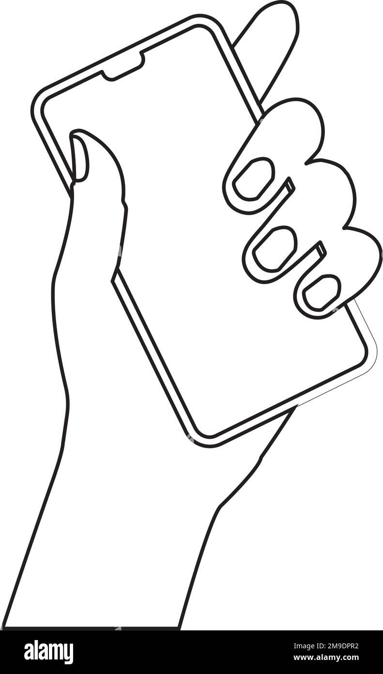 hand phone logo vektor illustration design Stock Vector Image & Art - Alamy