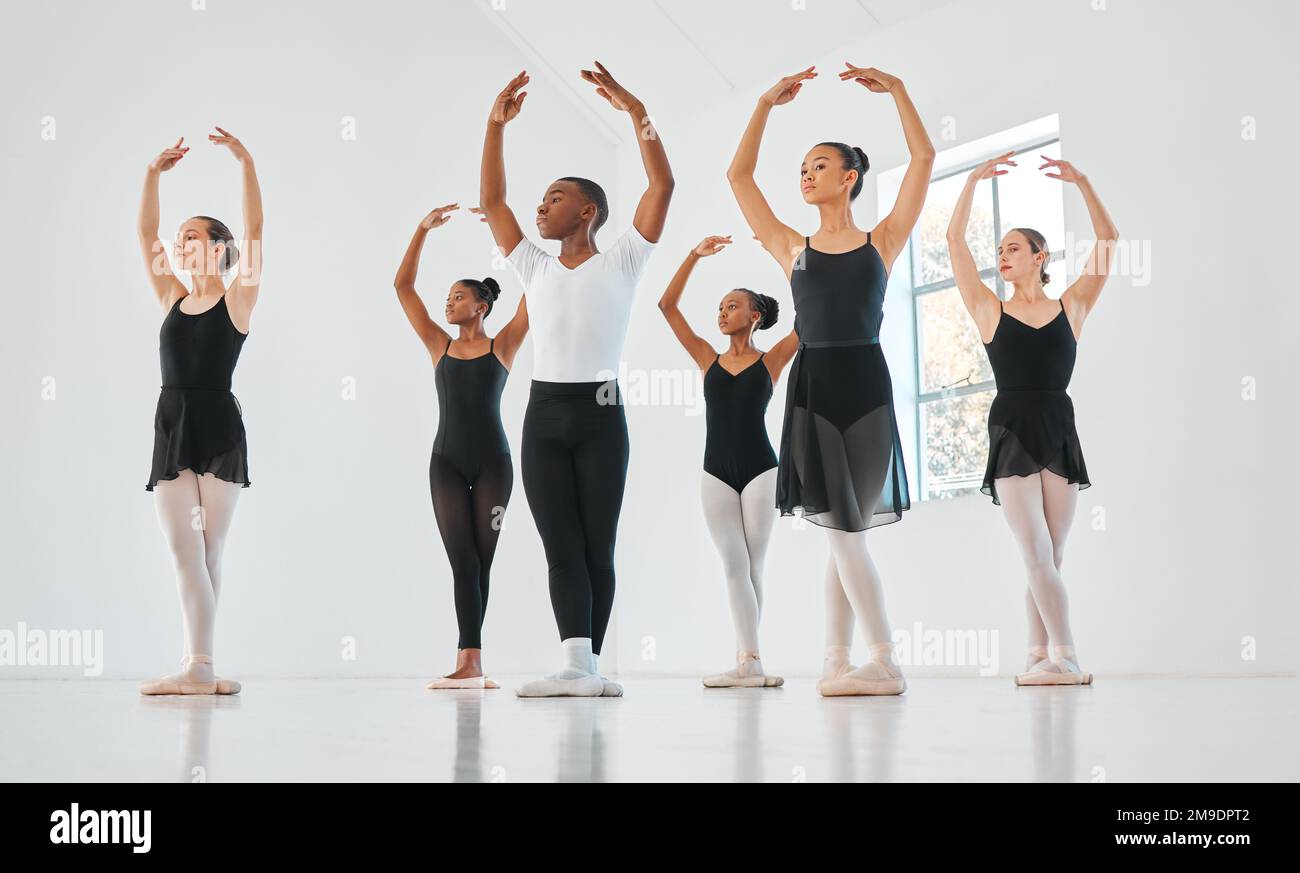 Dance gives your dreams a voice. a group of young ballet dancers ...
