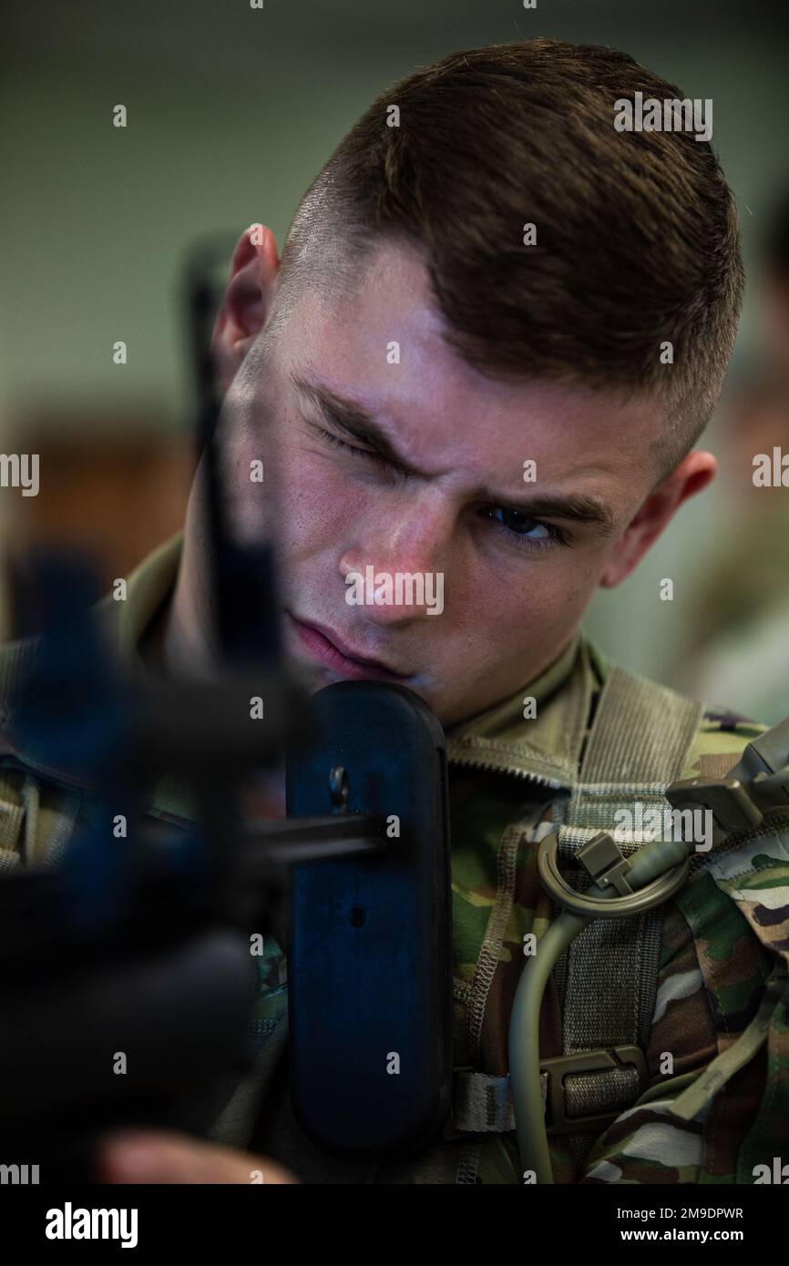 U.S. Army Spc. Lance Allen, a visual information specialist assigned to ...