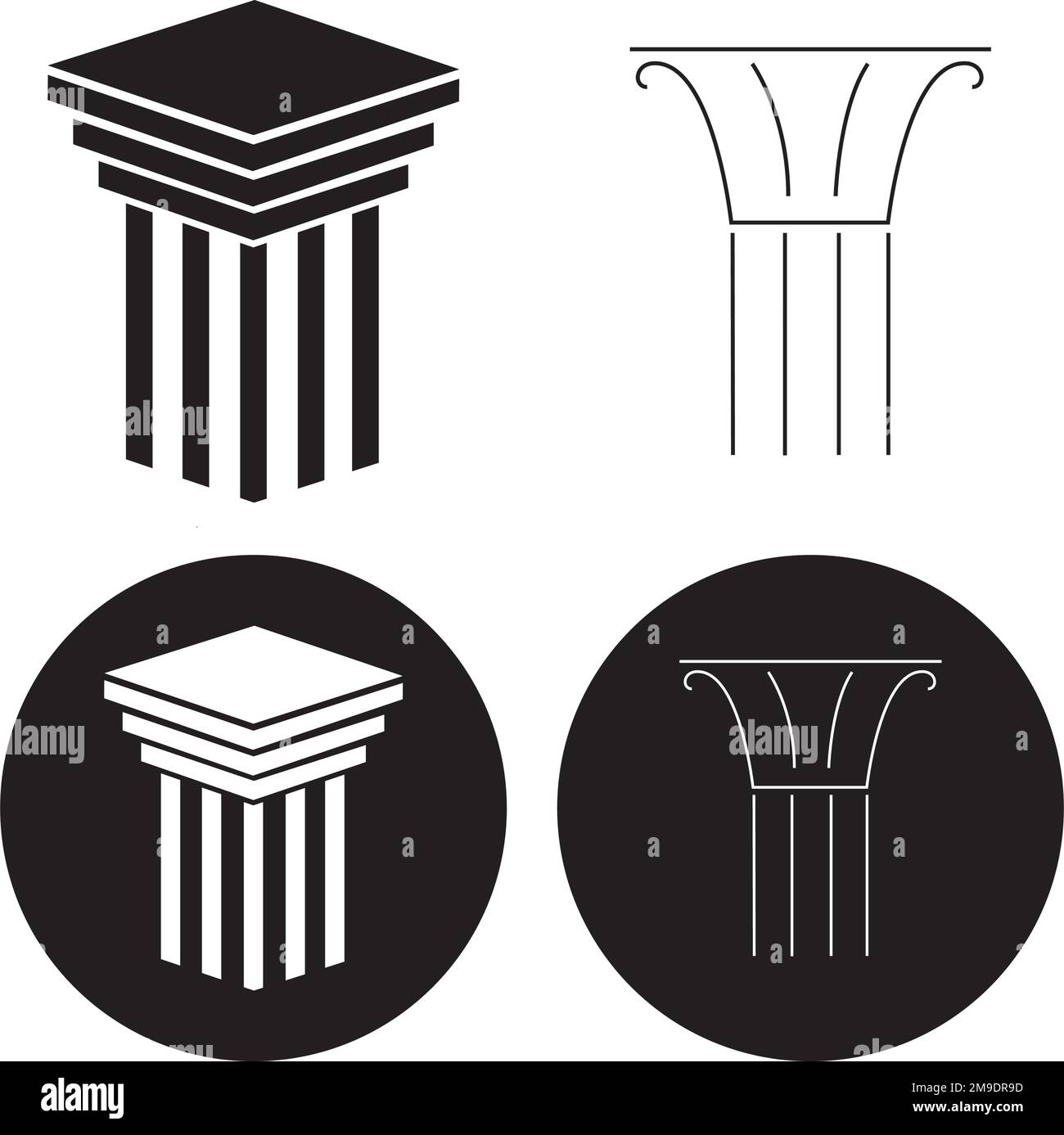 pillar logo vector illustration design Stock Vector Image & Art - Alamy