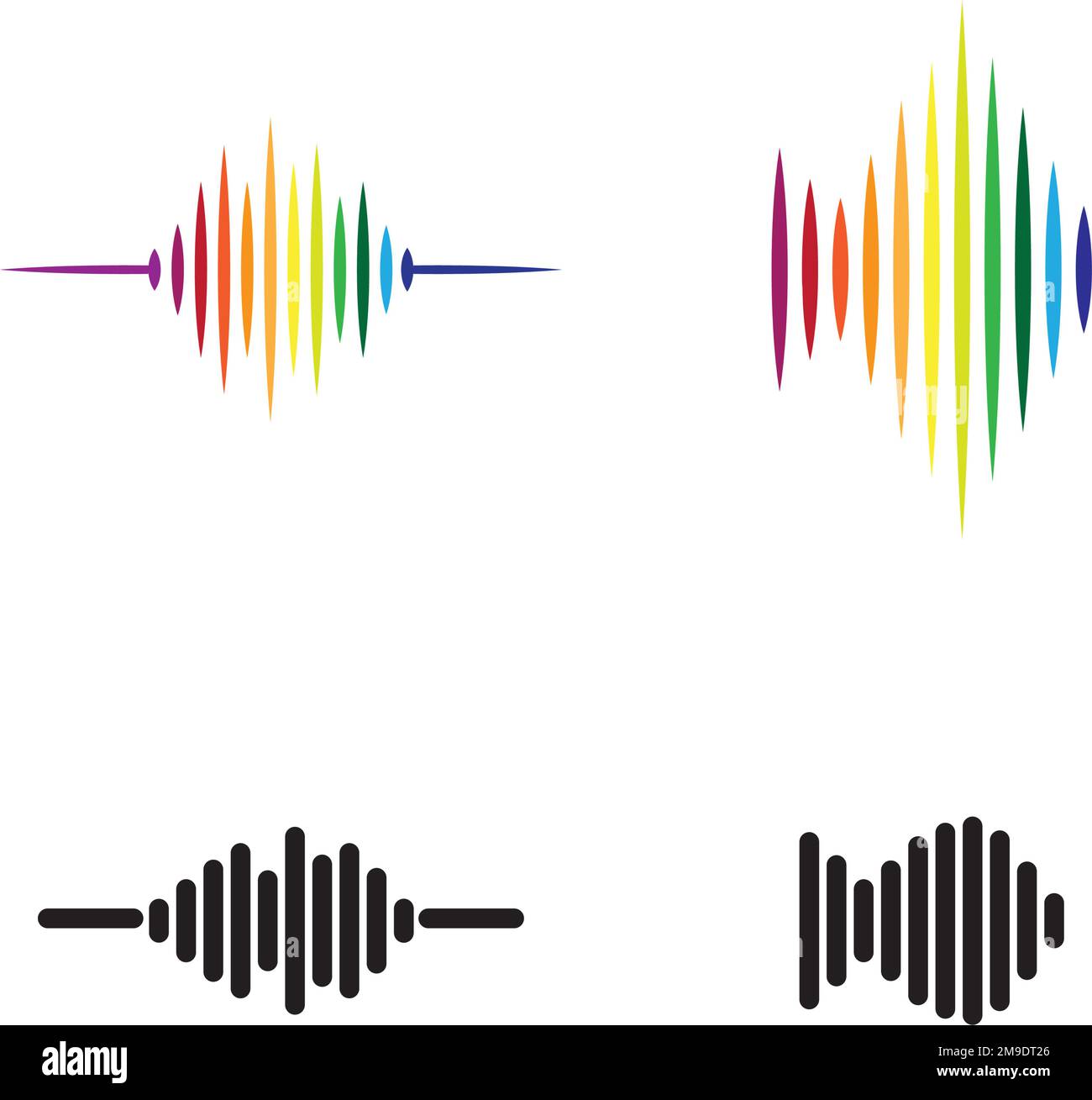 sound wave logo vektor template Stock Vector Image & Art - Alamy