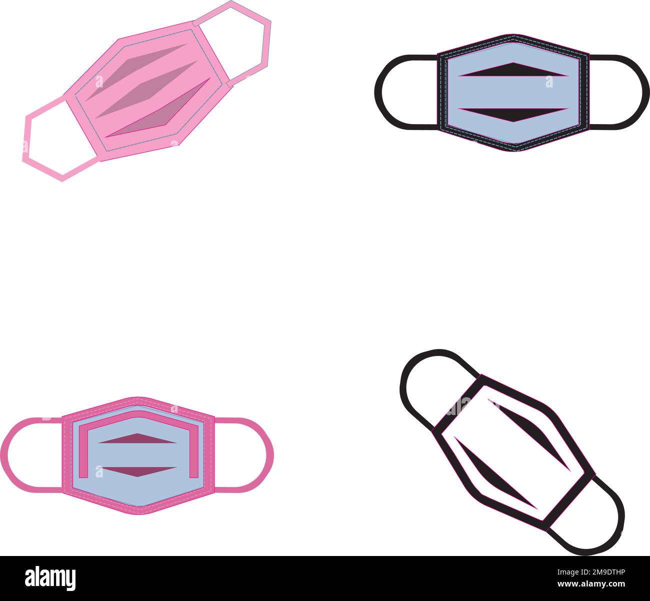 mask logo vector illustration design Stock Vector Image & Art - Alamy