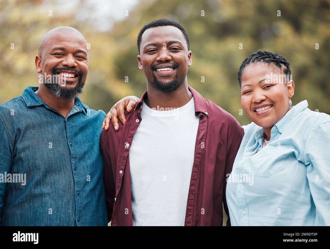 In our own little slice of heaven. a family relaxing together in their ...