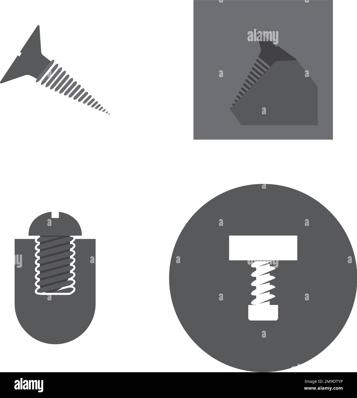 screw logo vector illustration design Stock Vector Image & Art - Alamy