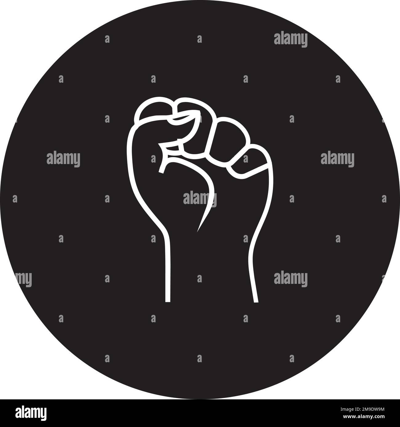fist hand logo vector template Stock Vector Image & Art - Alamy