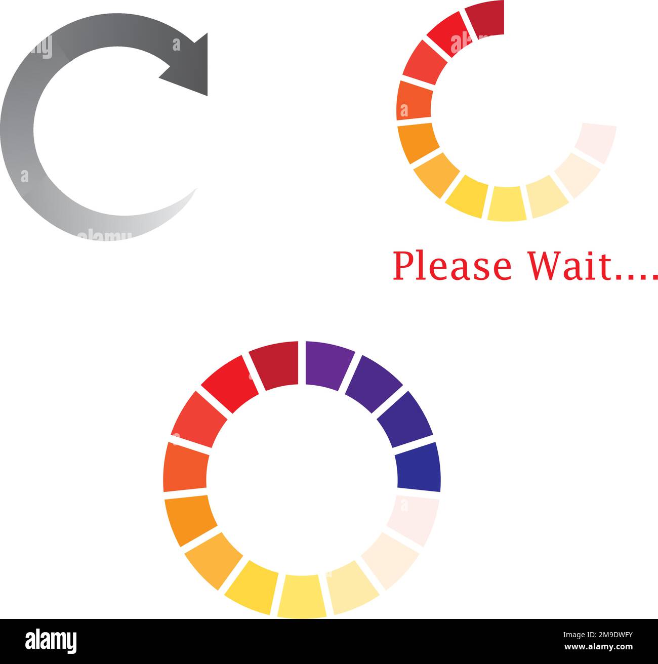 loading logo vector illustration design Stock Vector Image & Art - Alamy