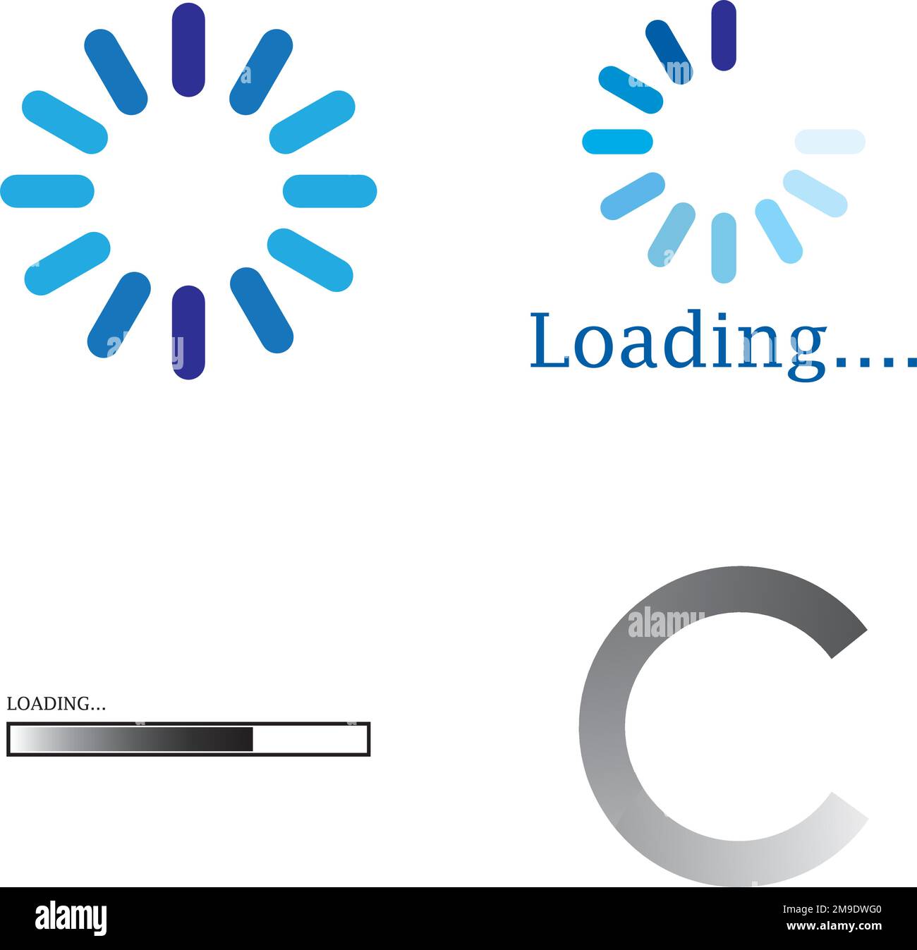 loading logo vector illustration design Stock Vector Image & Art - Alamy