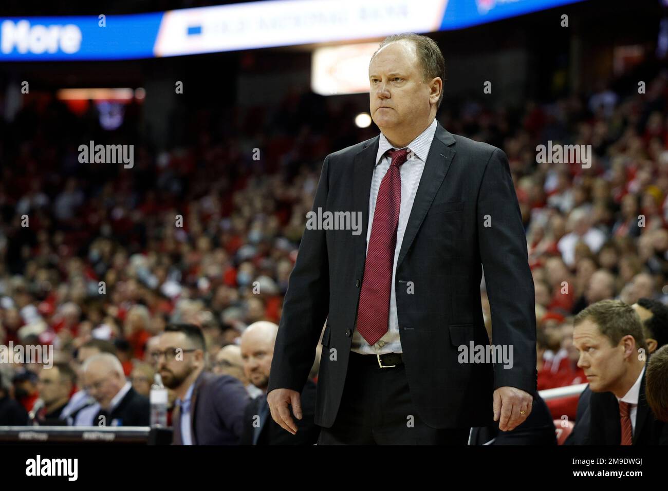 Madison, WI, USA. 17th Jan, 2023. Wisconsin Badgers head coach Greg ...