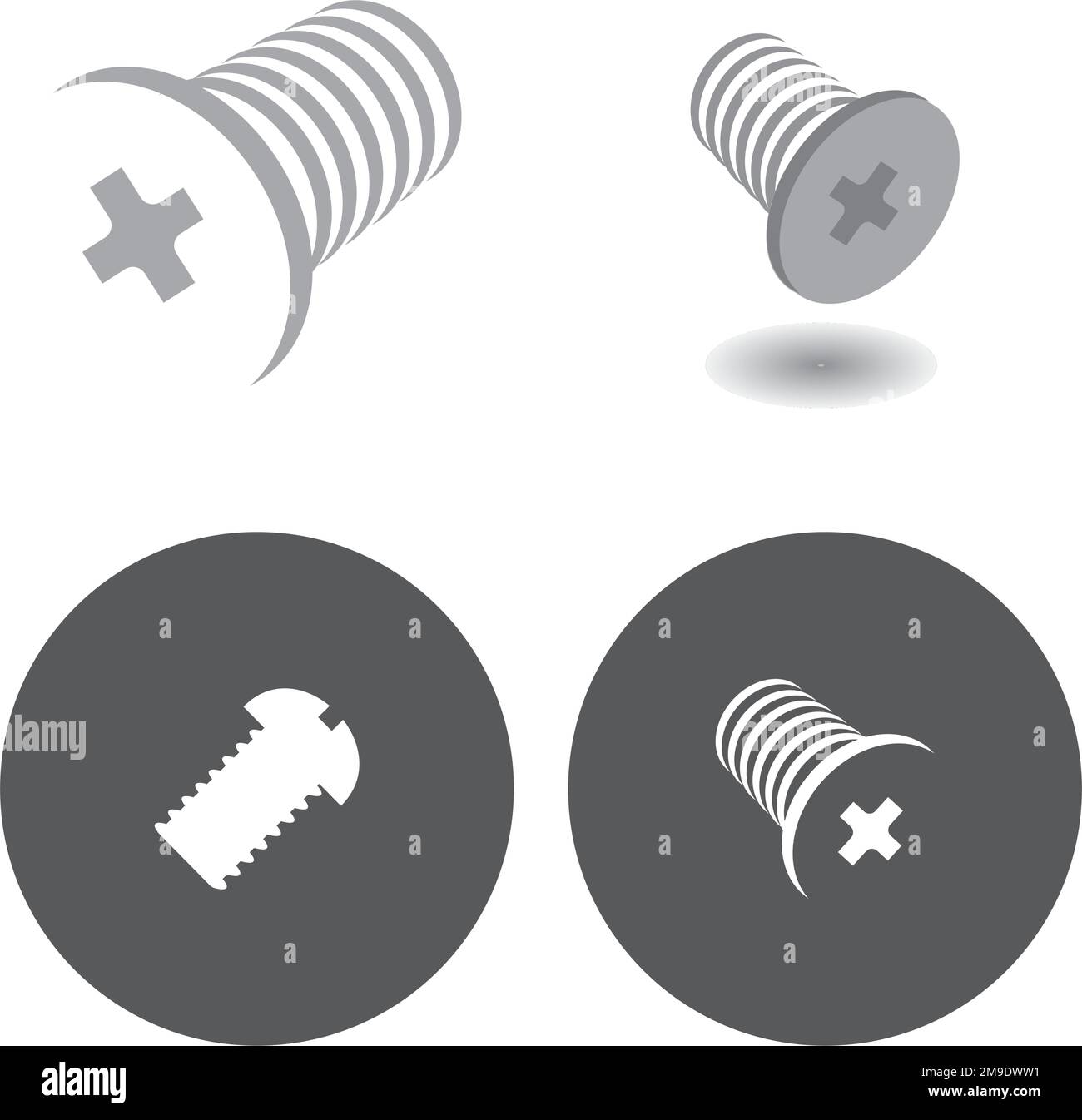 screw logo vector illustration design Stock Vector Image & Art - Alamy