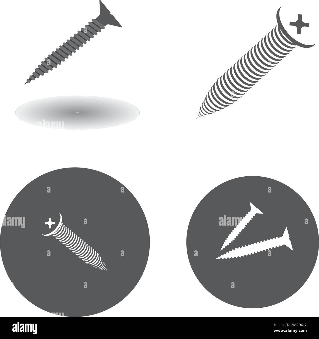 screw logo vector illustration design Stock Vector Image & Art - Alamy