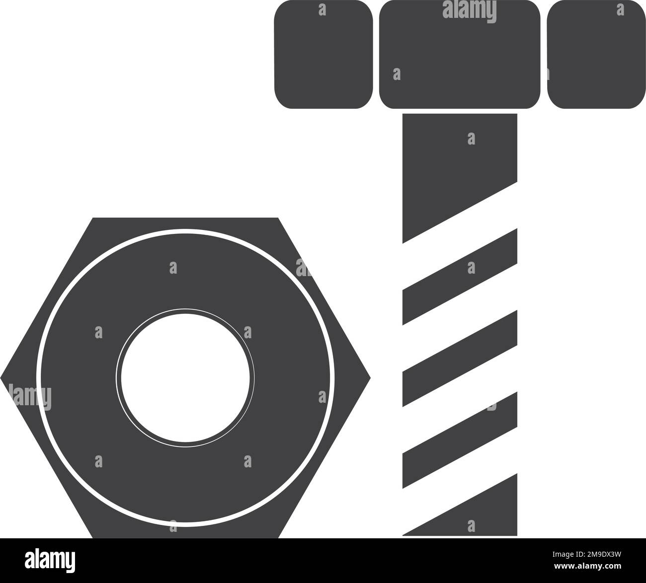 nut and bolt logo vector template Stock Vector Image & Art - Alamy