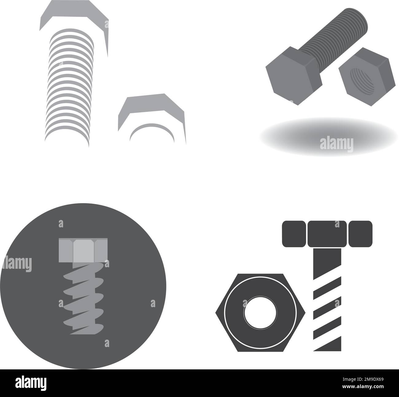 nut and bolt logo vector template Stock Vector Image & Art - Alamy